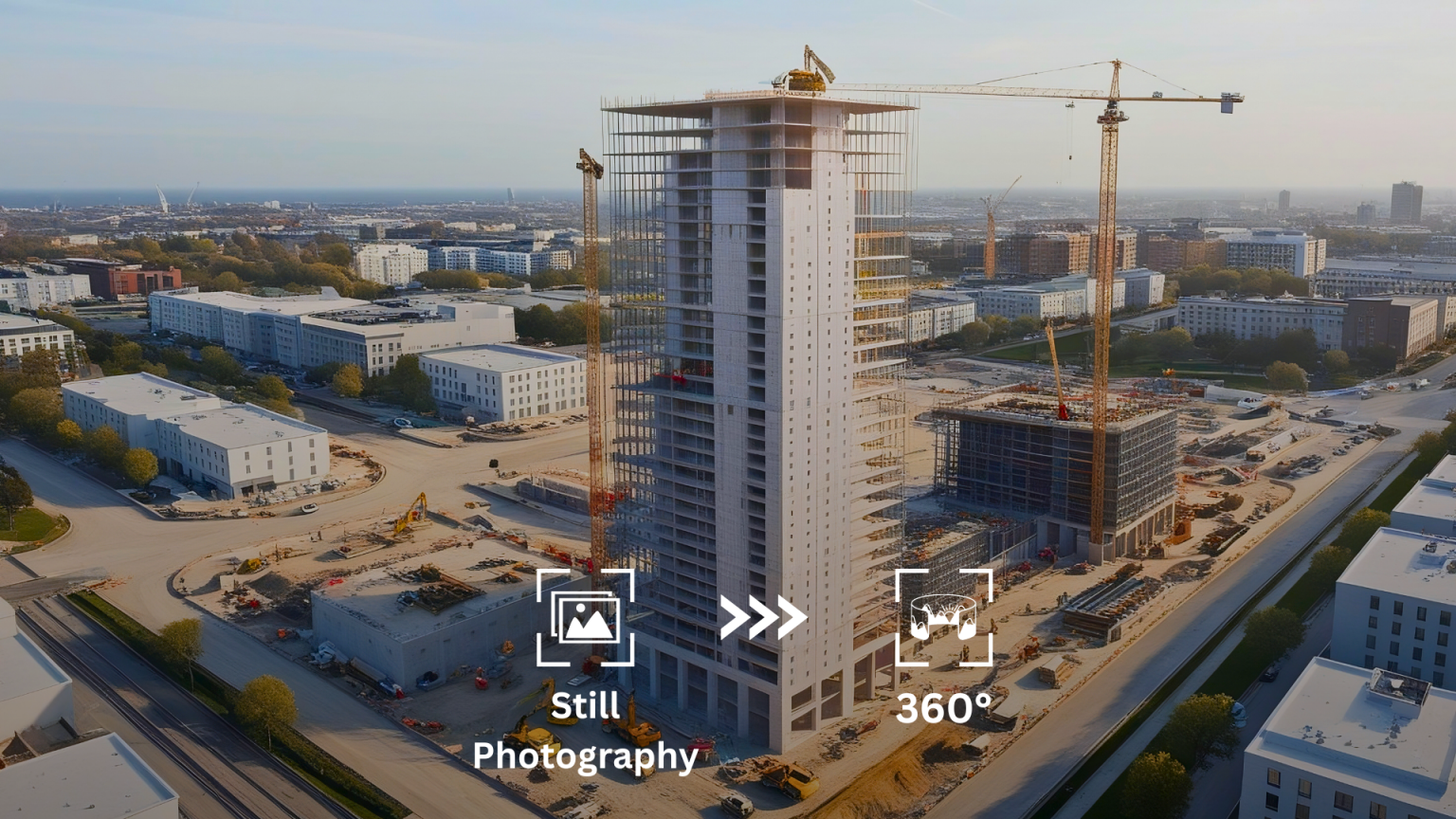 Evolution of Construction Time Lapse - 360 Degree Camera