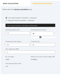Time-Lapse Calculator – For Video Time, Duration & Frames
