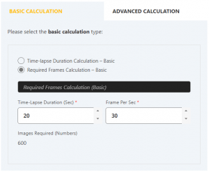 Time-Lapse Calculator – For Video Time, Duration & Frames